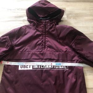 Obey | Jackets & Coats | Obey Burgundy Windbreaker Jacket | Poshmark